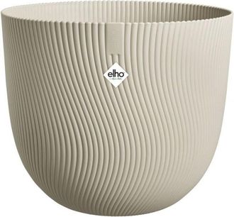 ELHO Pot de fleurs ELHO Sereh Rond 47 Beige &Oslash;47 x H40 cm 55 L 100% recycl&eacute;