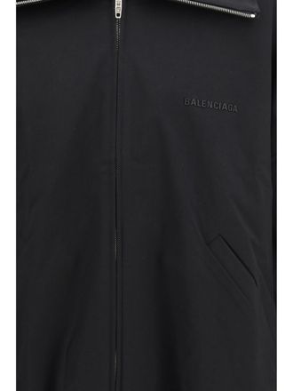 Balenciaga Technical Cotton Zip Jacket - Black