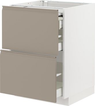 IKEA METOD / MAXIMERA Unterschr auszb Arbeitsfl/3 Schubl