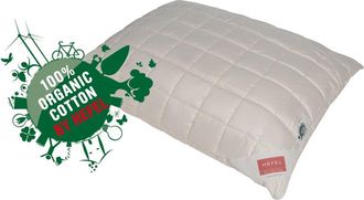 HEFEL Bio-Zirbe Kopfkissen Schafwolle + Zirbe Kissen 100% Naturprodukt H&auml;rtegrad - Compact (40 x 60 cm)