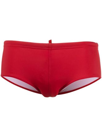 Dsquared2 short de bain &agrave; logo imprim&eacute; - Rouge
