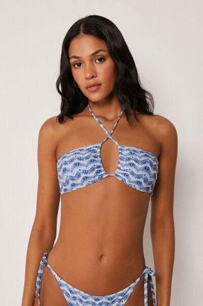 Calzedonia Bandeau-bikinioberteil Water Reflection Blau
