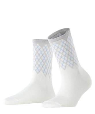 Burlington Damen Socken Mayfair W So Baumwolle gemustert 1 Paar, Wei&szlig; Off-White 2049, 36-41