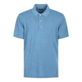 Tom Ford Homme, Tops, Bleu, Taille: L Polo de Tennis à Manches Courtes