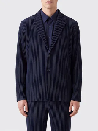 Homme Pliss&eacute; Issey Miyake Blazer droit Homme Pliss&eacute; Issey Miyake en tissu technique pliss&eacute;