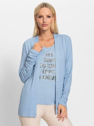 Heine Shirtjacke Twinset Langarm