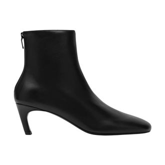 Toteme Femme, Chaussures, Noir, Taille: 39 EU Bottines en cuir nappa souple