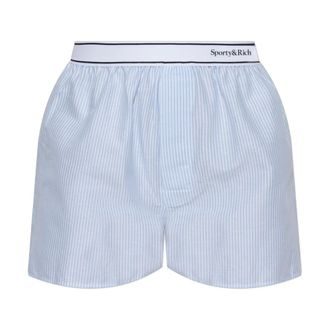 Sporty & Rich Shorts de la collection Riviera - Femme - Shorts - Bleu - Taille: 36 FR