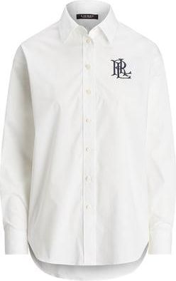 Ralph Lauren Chemise &agrave; logo brod&eacute; en coton stretch