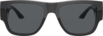 Versace Rechteckige Sonnenbrille Mutiger Stil Unisex - - Accessories - unisex - Schwarzk - 57 MM