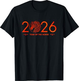 Creativemotions Chinesisches Neujahr des Pferdes 2026 T-Shirt