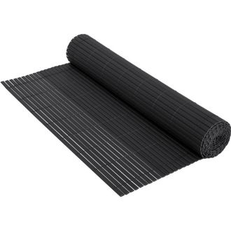 ECD Germany ECD Germany PVC Sichtschutzmatte 160x600 cm (2x 3m), Anthrazit, Sichtschutzzaun 3-Gewicht-Verst&auml;rkung, UV-best&auml;ndig, Windschutz Balkonverkleidung