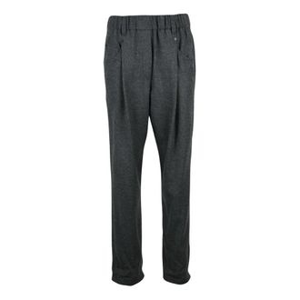 Brunello Cucinelli Classico Tapered Hosen - - Trousers - Damen - Grau - M