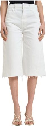 Mother Femme, Shorts, Blanc, Taille: W26 Maven Bermuda Fray