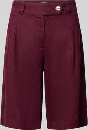 Christian Berg Bermudas aus Leinen mit Ges&auml;&szlig;taschen