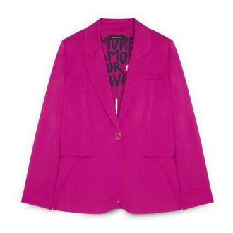 Fiorella Rubino Femme, Vestes, Rose, Taille: 52 FR Blazer Punto Milano