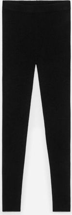 Arket Gerippte Leggings Aus Merinowolle -Schwarz