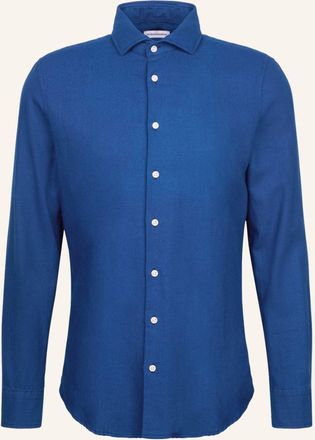 Seidensticker Seidensticker Flanellhemd Slim Fit blau