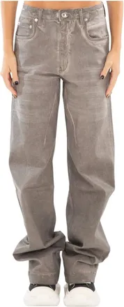 Rick Owens Femme, Jeans, Gris, Taille: W29 Foiled Loose Jeans en Dust