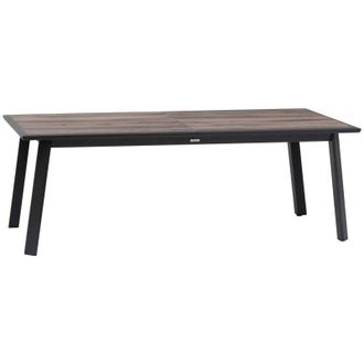 Hesperide Hesperide - Table de jardin extensible Pavane graphite & p&eacute;can 12 places en aluminium trait&eacute; &eacute;poxy - Hesp&eacute;ride