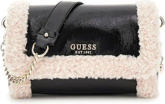 Guess Davika Flap Shoulder Bag Black