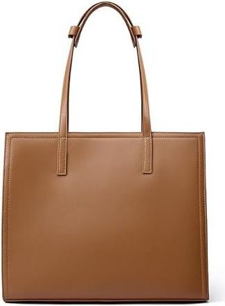 Generic Grand sac fourre-tout en cuir, sac &agrave; main &agrave; bandouli&egrave;re, sac &agrave; main souple avec fermeture &eacute;clair, sacoche pour ordinateur portable, pour femme, travai