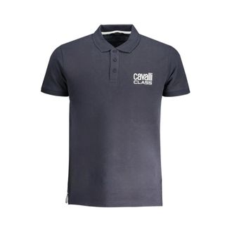 Cavalli Kurz&auml;rmeliges Poloshirt - - Tops - Herren - Blau - L