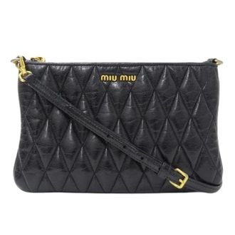 Miu Miu Pre-owned Cuir sacs-main - Femme - Pre-owned - Noir - Taille: ONE Size