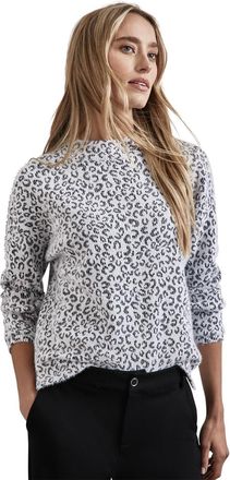 Street One Damen A322365 Flauschiges Leo-Shirt,Mehrfarbig, 46