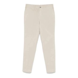 Incotex Beige Hose mit Verdecktem Verschluss - - Trousers - Herren - Grau - M