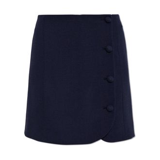 Valentino Garavani Wollrock - - Skirts - Damen - Blau - M