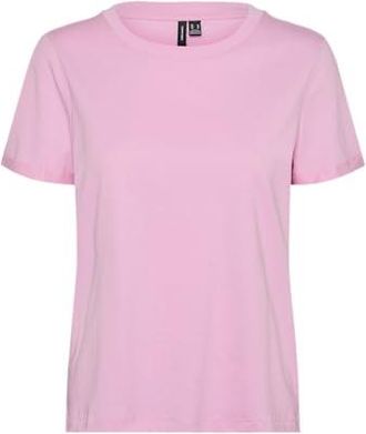 Vero Moda Vero Moda Femme Chemise Vmpaula S/S T-shirt Noos, Bonbon, XS