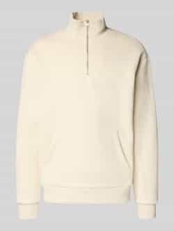 Review Sweatshirt mit Stehkragen und Rei&szlig;verschluss