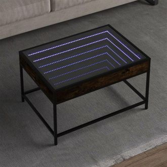 vidaXL Couchtisch mit Infinity-LED R&auml;uchereiche 70x50x41 cm - Vidaxl
