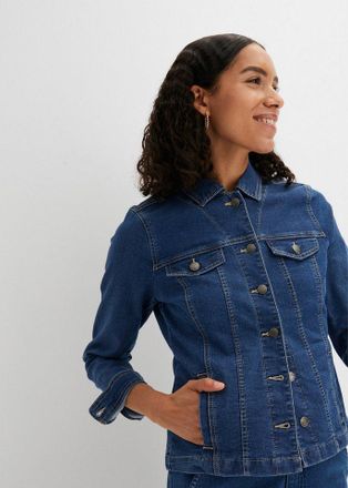 Bonprix Jeansjacke bequeme Passform, mit Brust- und Eingriffstaschen
