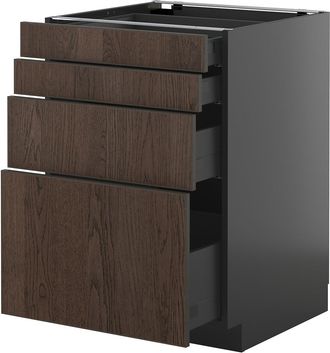 IKEA METOD / KNIVSHULT Unterschr., 4 Fronten/4 Schubladen