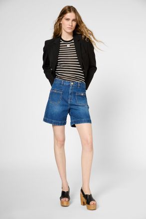 Gerard Darel Short en denim &agrave; boucles - LOLLY - Jeans
