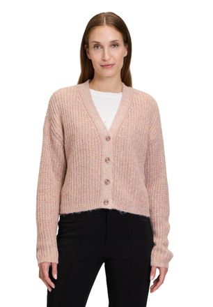 Cartoon Damen Strick-Cardigan mit V-Ausschnitt 38, Pink/Rosa