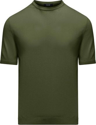Bomboogie Homme, Pulls, Vert, Taille: S Pull ras du cou en maille jersey &agrave; manches courtes