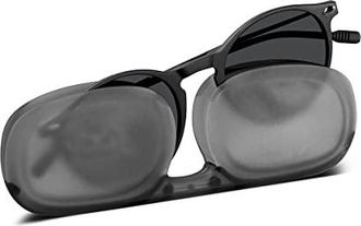 Nooz Optics Lunettes de soleil et Lunette Loupe - Unisexe - Lunettes de Lecture L&eacute;g&egrave;res pour Femmes avec Etui Compact - Presbytie - CRUZ - Rondes - Noir - 