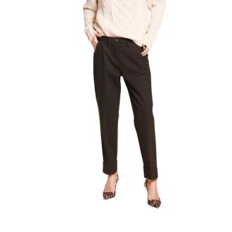 Mason's Femme, Pantalons, Brun, Taille: 36 FR Pantalon Chino Coupe Carotte Marron Fonc&eacute;