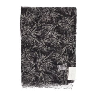 Brunello Cucinelli Femme, Accessoires, Gris, Taille: ONE Size &Eacute;charpe en Cachemire &agrave; Imprim&eacute; Foug&egrave;re