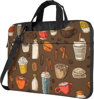 Generic Sacoche pour ordinateur portable de 15,6 avec bandouli&egrave;re, housse de protection antichoc pour ordinateur portable de 15,6, pour homme et femme, multic