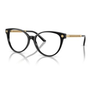 Versace Schwarze Gold Logo Brillenfassungen - - Accessories - unisex - Gelb - 54 MM