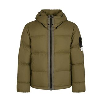 Stone Island Homme, Vestes, Vert, Taille: XL Down Vestes