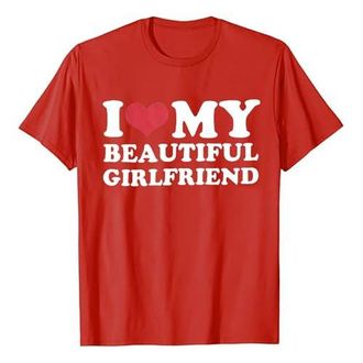 Generic T-shirt &agrave; manches courtes et col rond pour la Saint-Valentin pour homme Motif floral tendance, Rouge, 4XL