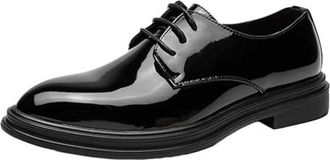 Generic Chaussures Oxford Modernes et &eacute;l&eacute;gantes for Hommes, Chaussures habill&eacute;es Classiques Luxe en Cuir Noir &agrave; Plateforme, Mariage c&eacute;r&eacute;monie