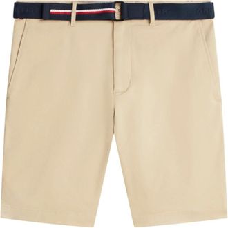 Tommy Hilfiger Homme, Shorts, Beige, Taille: W32 Denton Belted Twill Slim 24.13 cm Inseam Shorts