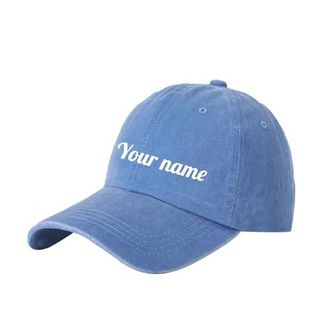 Generic Baseball personnalise, Papa r&eacute;glable Vintage Unisexe Casquette de Baseball, &agrave; Sangle r&eacute;glable Cadeau Homme Papa Papy Cadeau Anniversaire(Sky Blue)