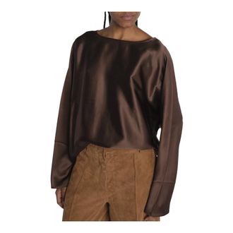 Birgitte Herskind Damen, Blusen & Hemden, Braun, LGr&ouml;&szlig;e